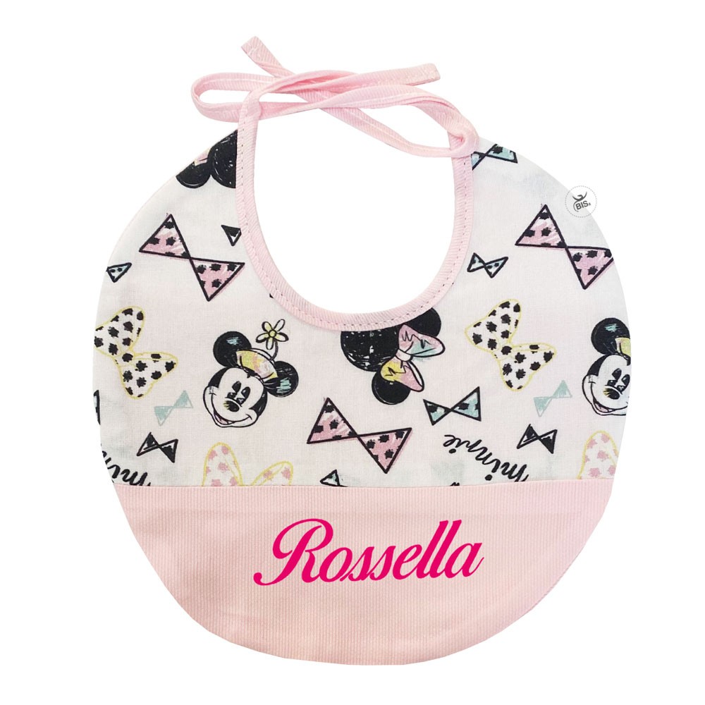 Customizable Baby Bib "Minnie Mouse"