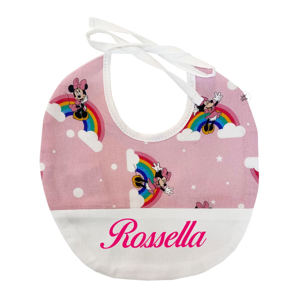 Customizable Baby Bib "Minnie Mouse"